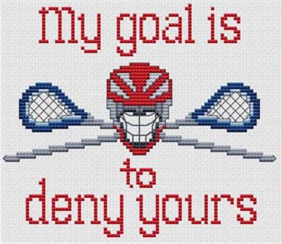 "Play Lacrosse!" | Cross Stitch Pattern